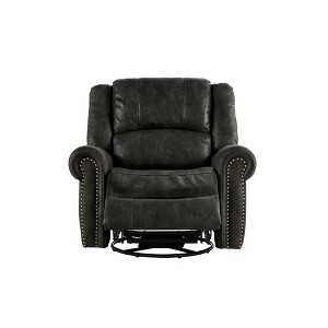 Wayne Microfiber Nailhead Swivel Glider Recliner - iNSPIRE Q : Target