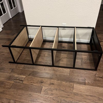 60" Crystal Cove Glass Cabinet Black - Threshold™ Designed With Studio ...