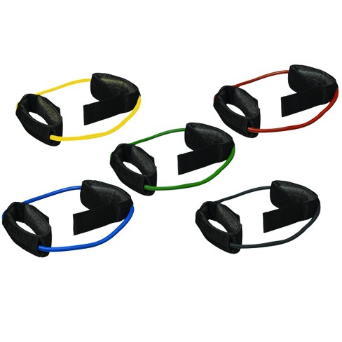 Cando Exercise Tubing With Cuff Exerciser - 5-piece Set (1 Each: Yellow ...