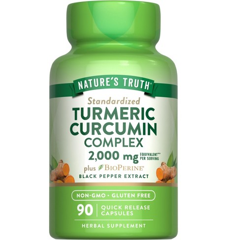 Nature's Truth Turmeric Curcumin Supplement 2000mg With Bioperine | 90 ...