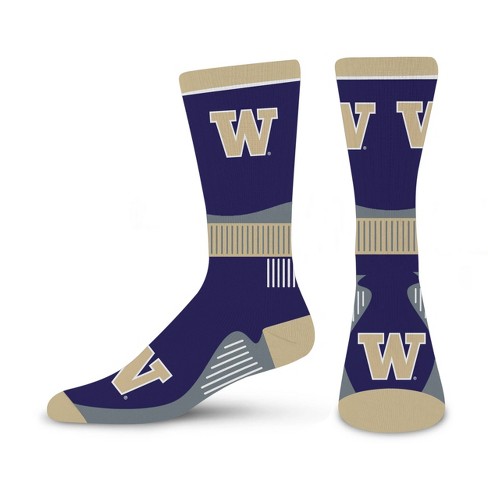 Ncaa Washington Huskies Large Crew Socks : Target