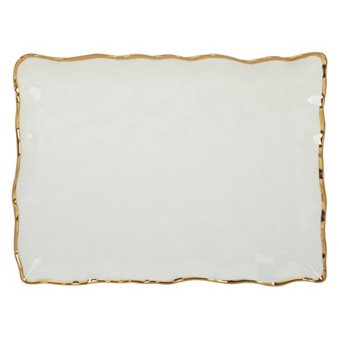 Certified International Regency Rectangular Serving Platter Gold : Target