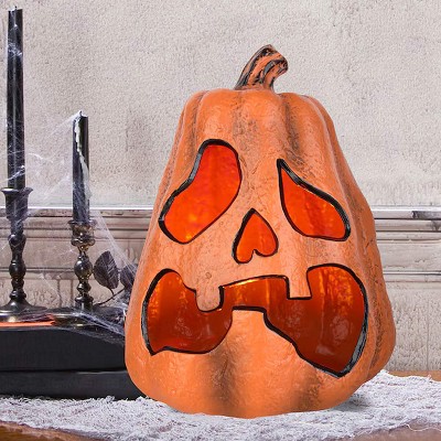 Haunted Living 1-ft Lighted Scary Acorn Jack-O-Lantern Decoration : Target