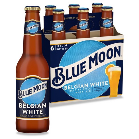 Blue Moon Belgian White Wheat Ale Beer - 6pk/12 Fl Oz Bottles : Target