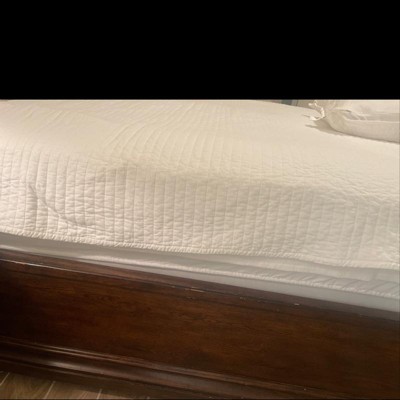 Twin/twin Extra Long Washed Cotton Sateen Quilt Light Gray - Threshold ...