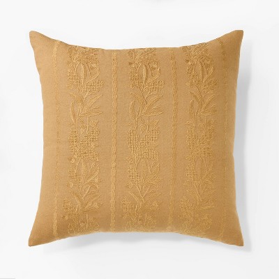 Woven Cotton Textured Square Throw Pillow - Threshold™ : Target