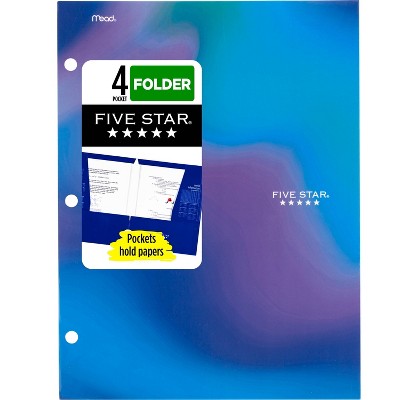 Mead Five Star 4 Pocket Solid Paper Folder (colors May Vary) : Target