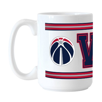 Nba Washington Wizards Stripe Sublimated Mug - 15oz : Target