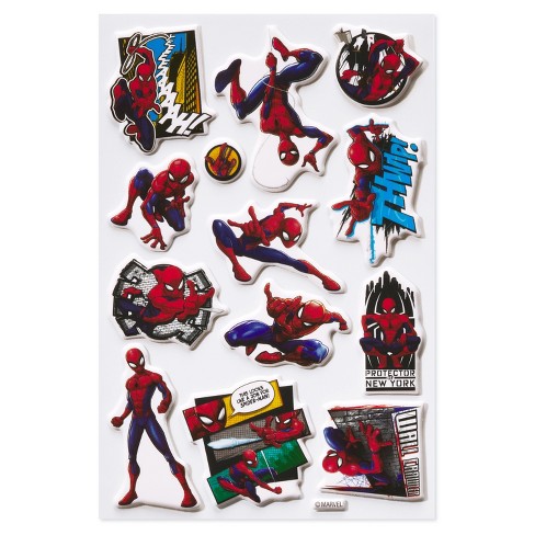 13ct Spider-man Puffy Stickers : Target