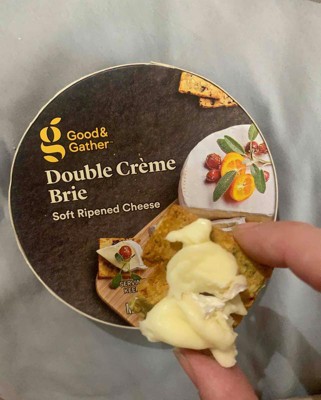 Double Crème Brie Cheese Wheel - 8oz - Good & Gather™ : Target