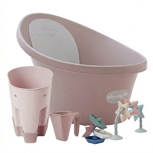 Shnuggle Newborn Bundle: Baby Bath & Accessories Bundle - 5-Piece Set ...