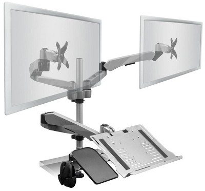 Mount-it! Laptop Pole Mount Tray | Full Motion Laptop Mount Fits Up To ...