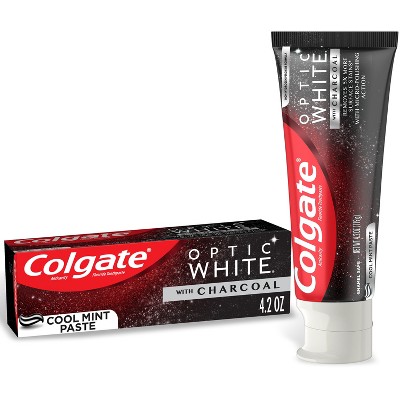 Colgate Optic White With Charcoal - 4.2oz : Target