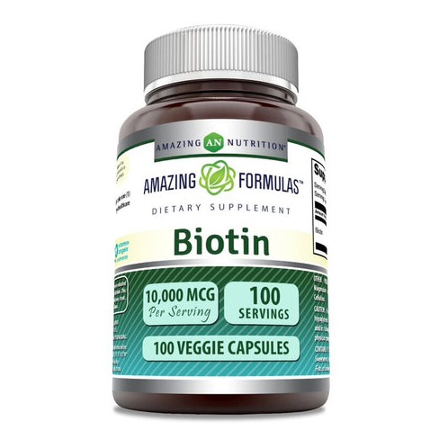 Amazing Formulas Biotin 10000 Mcg 100 Capsules : Target