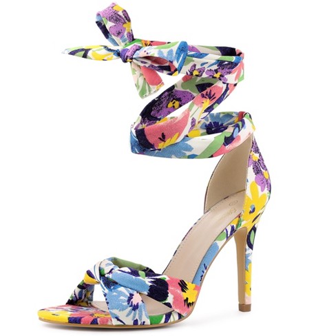 Floral Print High Heels