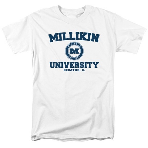 Millikin University Official Circle Logo Adult T-shirt, White, Small ...