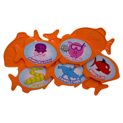 Swim Way 9ct Go Fish Swimming Pool Dive Game - Orange/blue : Target