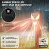 Nocturnal Animal Repeller with Flickering Flame Effect, Waterproof ...