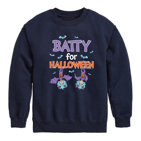 Dr. Seuss Batty For Halloween Thing 1 And Thing 2 Graphic Long Sleeve ...