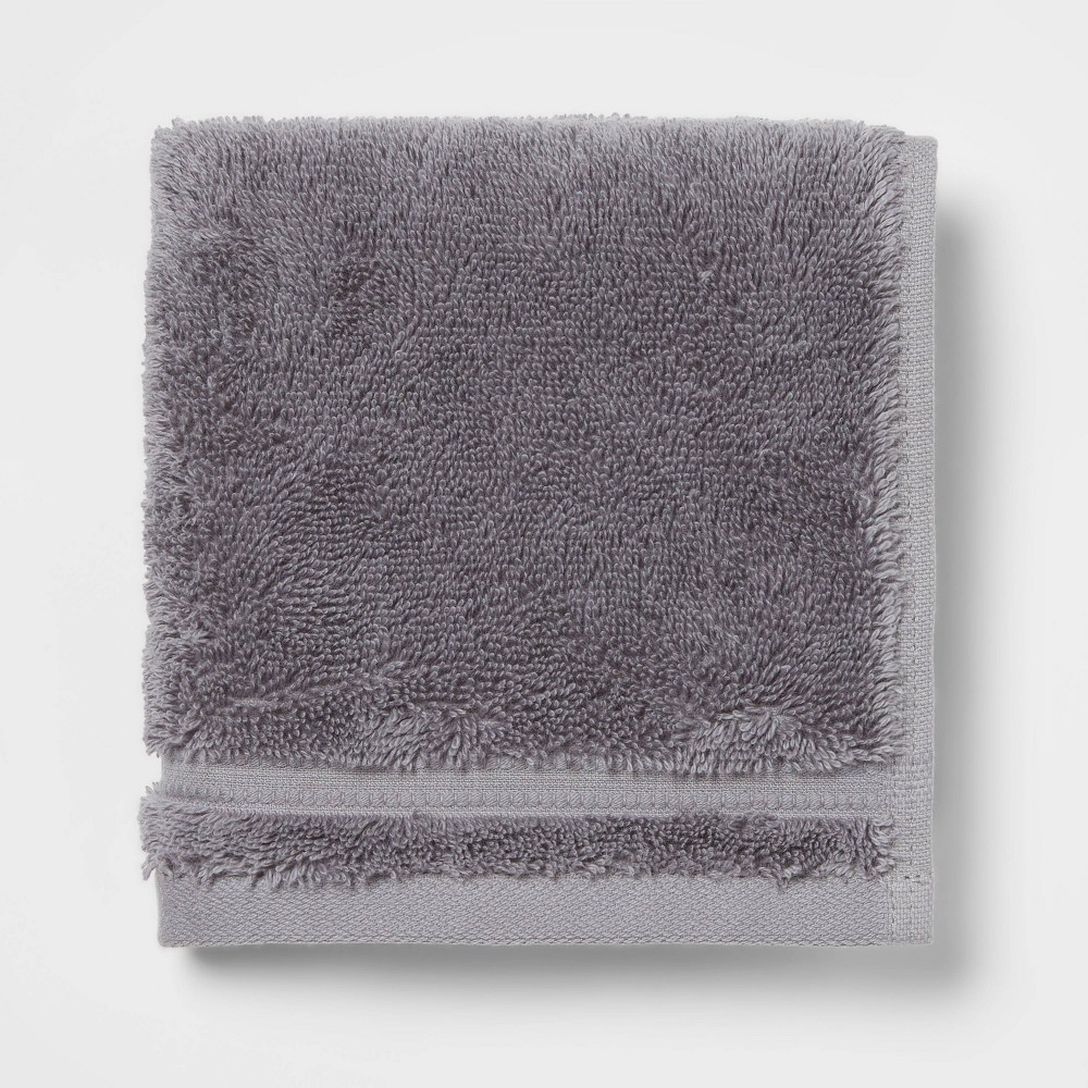 Total Fresh Antimicrobial Washcloth Dark Gray - Threshold™: 100% Cotton ...