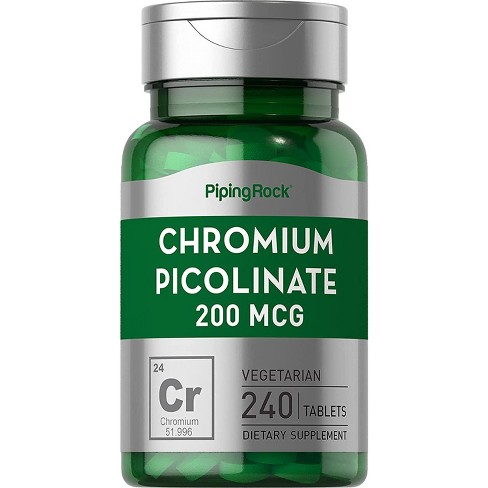 Piping Rock Chromium Picolinate 200mcg | 240 Tablets : Target