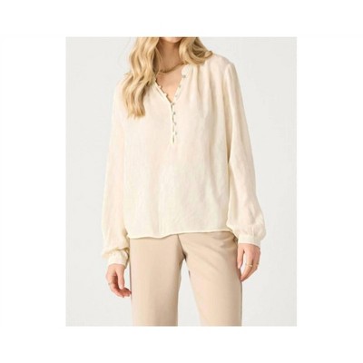 Women's Half-placket Jaquard Blouse - Dex : Target