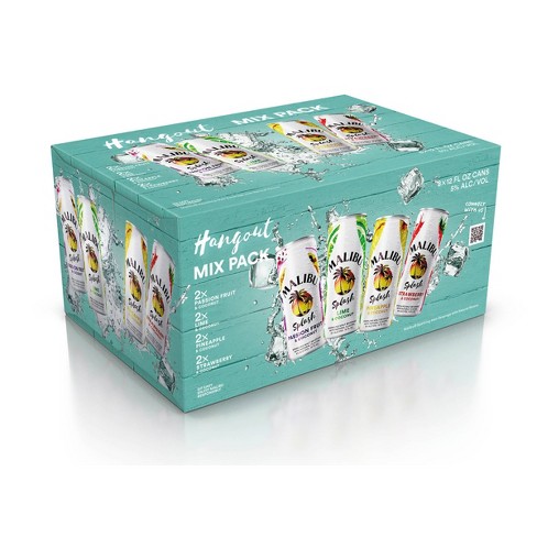 Malibu Splash Variety Pack - 8pk/12 Fl Oz Cans : Target