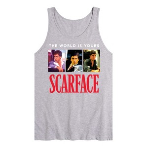 Men's Scarface The World Is Yours- Men's Sleeveless Graphic Tank ...