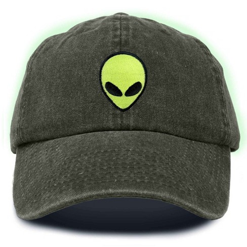 Dalix Alien Embroidered Ufo Dad Hat Cotton Baseball Cap Adjustable Mens ...