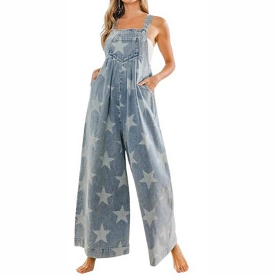 Women's Bibi Star Overalls - Sunshine & Rodeos : Target