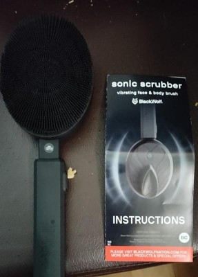 Black Wolf Sonic Scrubber - Powered Body And Face Brush : Target