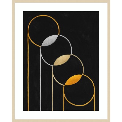 Amanti Art Metallic Meditation I By Grace Popp Wood Framed Wall Art ...