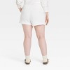 Women's Mid-rise Fleece Shorts - Universal Thread™ White 1x : Target