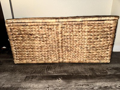 Natural Woven Storage Bench - Threshold™ Designed With Studio Mcgee ...