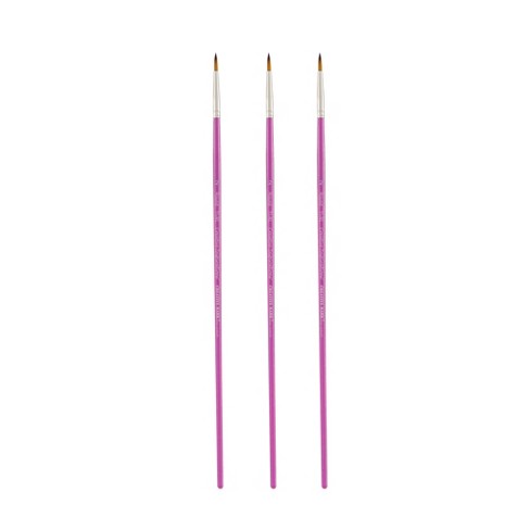 Creative Inspirations Dura-handle Round #2 Long Handle Set Of 3 Paint ...