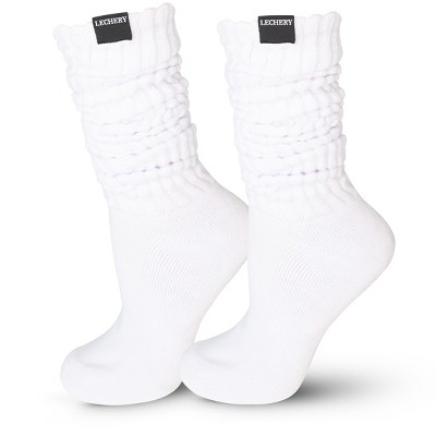 Lechery® Unisex Scrunch Socks (1 Pair) - One Size, White : Target