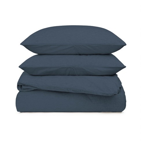 French Linen And Cotton Duvet Cover & Sham Set - King/cal King - Baltic ...