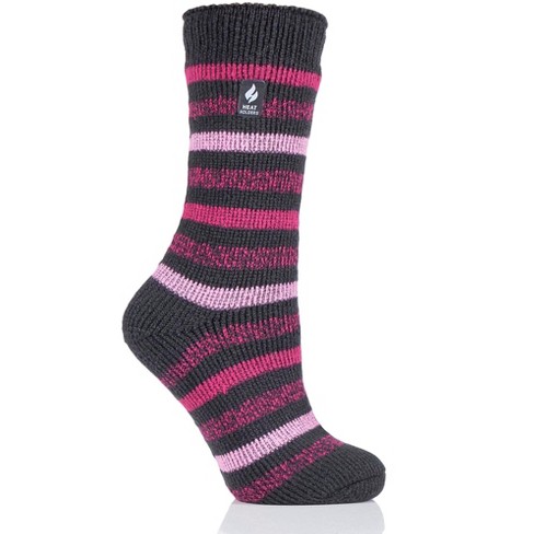Women's Rosebud Multi Twist Stripe Crew Socks : Target