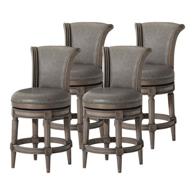 Maven Lane Pullman 26 Inch Tall Counter Height Upholstered Barstool ...