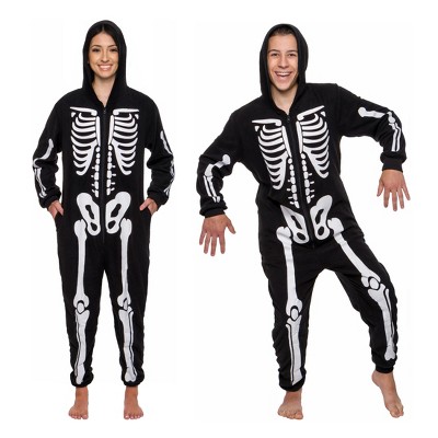 Funziez! - Halloween Skeleton Slim Fit Adult Unisex Novelty Union Suit ...