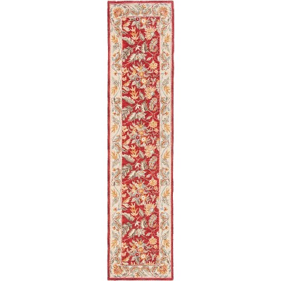 Chelsea Hk141 Hand Hooked Rug - Red - 2'6"x12' - Safavieh : Target