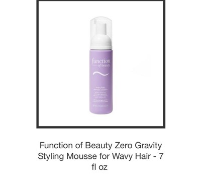 Function Of Beauty Zero Gravity Styling Mousse For Wavy Hair - 7 Fl Oz ...