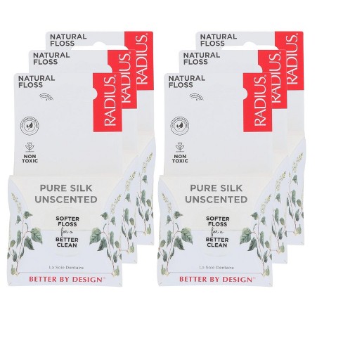 Radius Pure Silk Unscented Natural Floss - Case Of 6/33 Yd : Target
