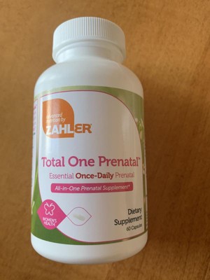 Zahler Total One Prenatal, Once Daily Prenatal Vitamins, Certified ...