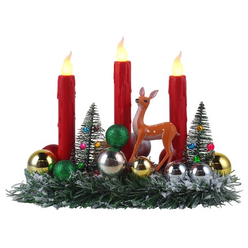 Mr. Christmas Led Nostalgic Flickering Led Candolier Decoration - 10 ...