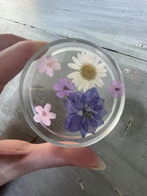Pressed Flowers Resin Coaster Diy Art Kit - Mondo Llama™: Dried Flower ...