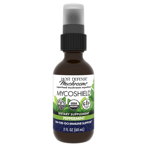 Host Defense Mycoshield Throat Spray - Immune Support - Peppermint, 2 ...