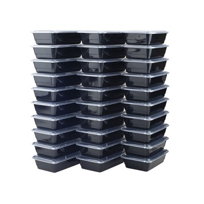 GoodCook Meal Prep 1 Compartment Rectangle Containers + Lids - 4Cups ...