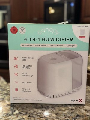 Canopy 4-in-1 Dishwasher Safe and Mold Inhibiting Humidifier - White ...