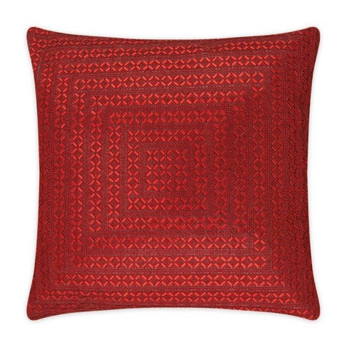 20"x20" Oversize Madison Avenue Square Throw Pillow Red - Sparkles Home ...